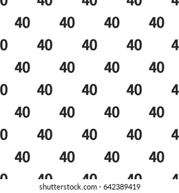 Number Forty 40 Seamless Pattern Isolated Stock Vector (Royalty Free ... Number Forty 40 Seamless Pattern Isolated Stock Vector (Royalty Free ...