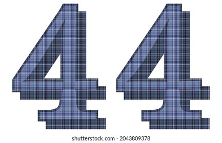 Number Forty Four Textile Texture Vector Stock Vector (Royalty Free ...