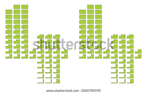 Number Forty Four Vector Illustration Green Stock Vector (Royalty Free ...