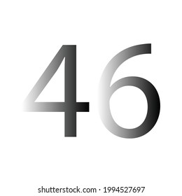 Number Fourty Six Simple Clip Art Stock Vector (Royalty Free ...