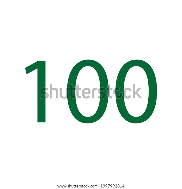 Number Hundred Simple Clip Art Vector: เวกเตอร์สต็อก (ปลอดค่าลิขสิทธิ์ ...