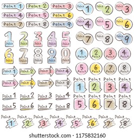 Number Icon Collection Stock Vector (Royalty Free) 1175832160