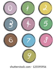 Number Icons Stock Vector (Royalty Free) 125595956 | Shutterstock