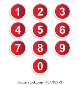 Number Icons Stock Vector (Royalty Free) 437792773 | Shutterstock