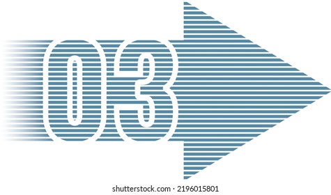 Number Infographic Bullet Point 03 Arrow Stock Vector (Royalty Free ...