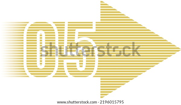 Number Infographic Bullet Point 05 Arrow Stock Vector (Royalty Free ...