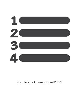 Number List Icon Sign Stock Vector (Royalty Free) 335681834 | Shutterstock
