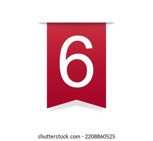 Number List Items Six Stock Vector (Royalty Free) 2208860525 | Shutterstock
