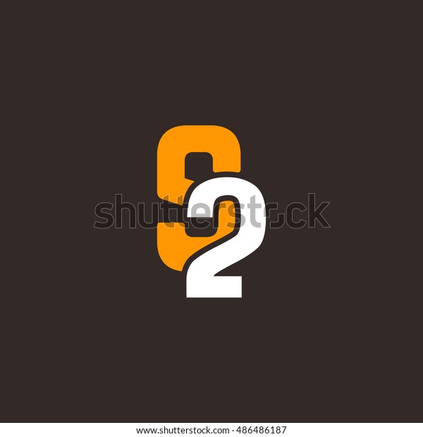Number Logo Design Alphabet Stock Vector (Royalty Free) 486486187