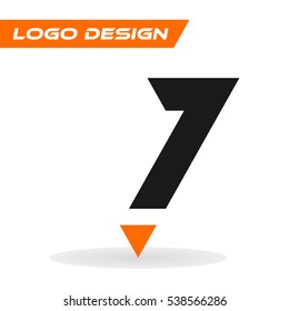 Number Logo Design Number One 1 Stock Vector (Royalty Free) 538566286