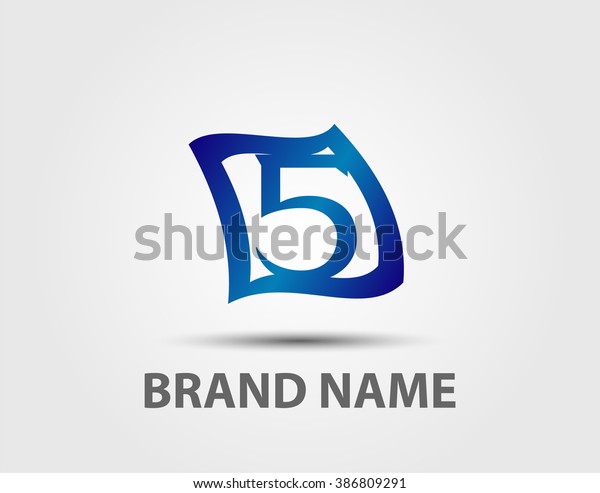 Number Logo Designnumber Five Logologo 5 Stock Vector (Royalty Free ...