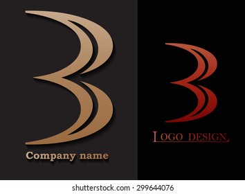 Number Logo Designnumber Three Logologo 3 Stock Vector (Royalty Free ...