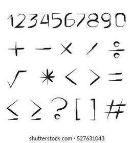 Number Math Symbols Stock Vector (royalty Free) 527631043 | Shutterstock