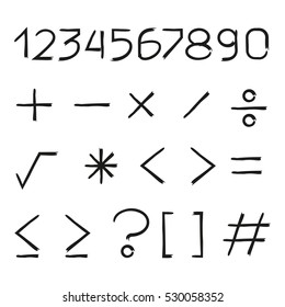 6,009 Hand drawn symbols calculate Images, Stock Photos & Vectors ...