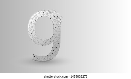 Number Nine 2d Low Poly Abstract Stock Vector (Royalty Free) 1453832273 ...