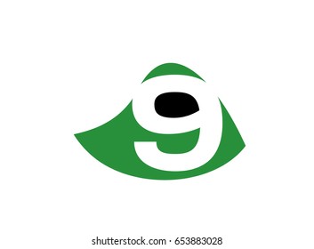 Number Nine 9 Logo Icon Template Stock Vector (Royalty Free) 653883028 ...