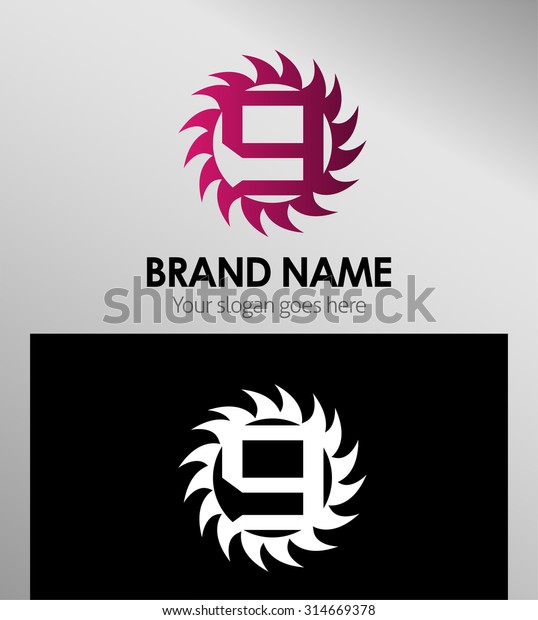 Number Nine 9 Logo Icon Template Stock Vector (Royalty Free) 314669378 ...