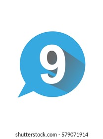 Number Nine Flat Style Stock Vector (Royalty Free) 579071914 | Shutterstock