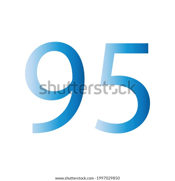 Number Ninety Five Simple Clip Art Stock Vector (Royalty Free ...
