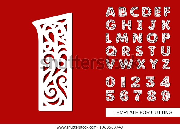 Number One 1 Full English Alphabet Stock Vector (Royalty Free ...