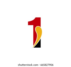 Number One 1 Logo Icon Template Stock Vector (Royalty Free) 665827906 ...