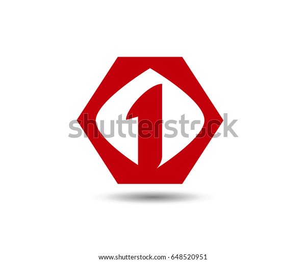 Number One 1 Logo Icon Template Stock Vector (Royalty Free) 648520951 ...