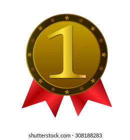 Number One Badge Stock Vector (Royalty Free) 308188283 | Shutterstock