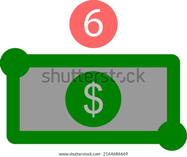 Number One Dollar Sign Vector Illustration: เวกเตอร์สต็อก (ปลอดค่า ...