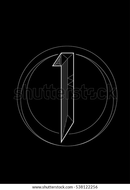 Number One Emblem Design Template Stock Vector (Royalty Free) 538122256 ...