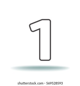 Number One Icon Stock Vector (Royalty Free) 569528593 | Shutterstock