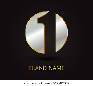 Number One Logologo 1 Vector Template: vector de stock (libre de ...