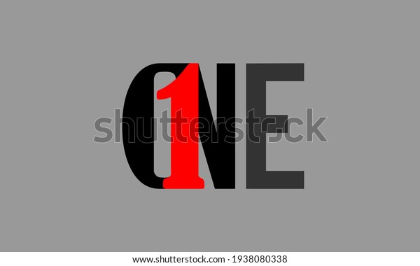 Number One Negative Space Logo Concept Stock Vector (Royalty Free ...