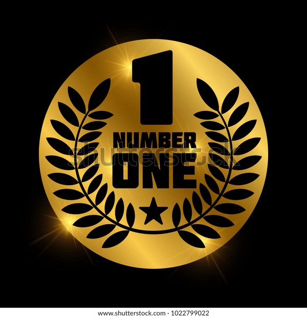 Number One Retro Label On Shiny Stock Vector (Royalty Free) 1022799022 ...