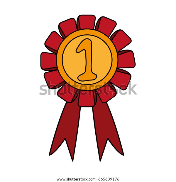 Number One Ribbon Design Stock Vector (Royalty Free) 665639176 ...