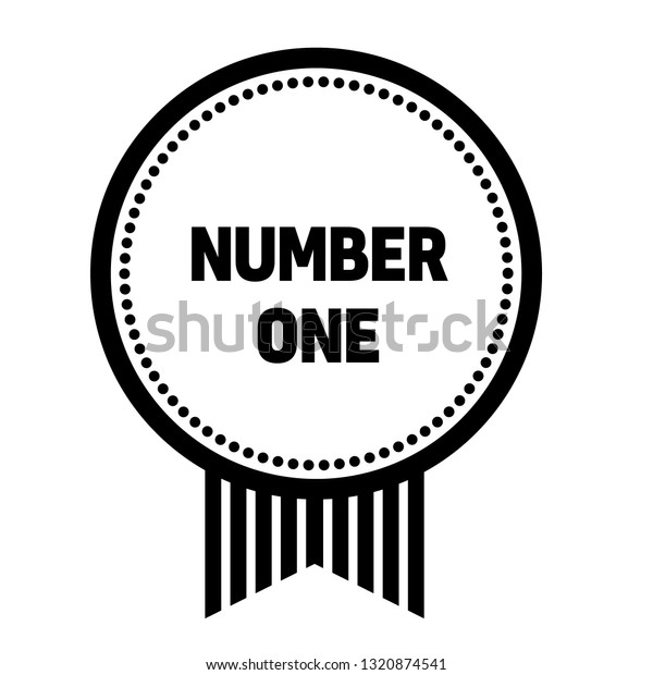 Number One Stamp On White Background Stock Vector (Royalty Free ...