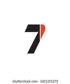 Number Seven Vector Symbol Stock Vector (Royalty Free) 1421255273 ...