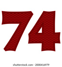 1,724 Number seventy four Images, Stock Photos & Vectors | Shutterstock