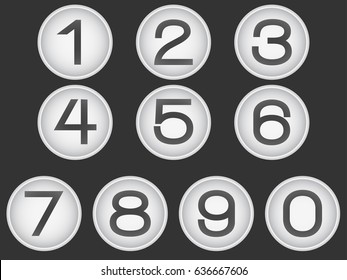 Number Signs Stock Vector (Royalty Free) 636667606 | Shutterstock
