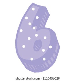 Number Six Icon Stock Vector (Royalty Free) 1110456029 | Shutterstock