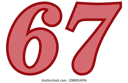 3,280 Number sixty seven Images, Stock Photos & Vectors | Shutterstock