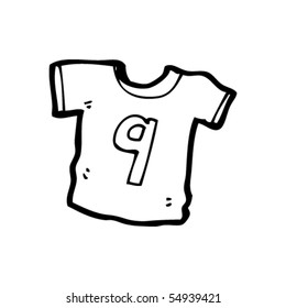 Number Tee Shirt Cartoon Stock Vector (Royalty Free) 54939403