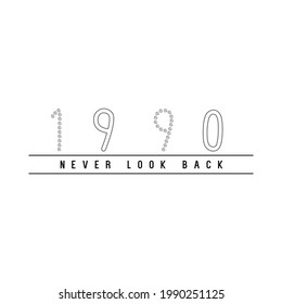 Number Text Slogan Line Black White Stock Vector (Royalty Free ...