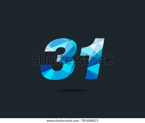 Number Thirty One 31 Logo Icon Stock Vector (Royalty Free) 785688823 ...