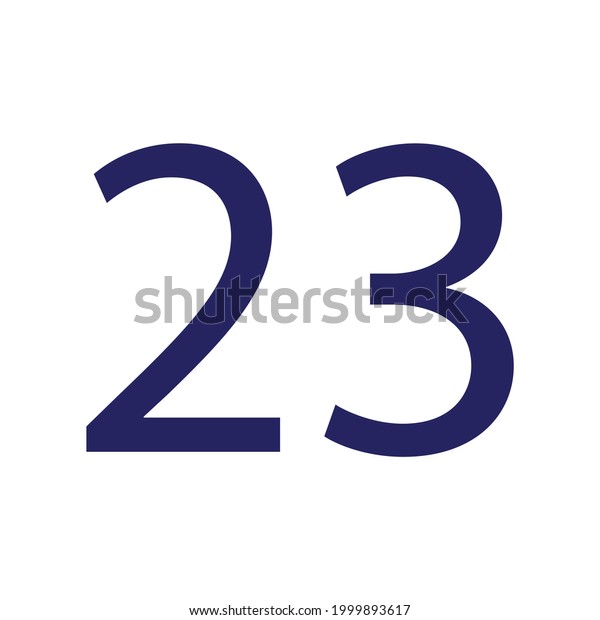 Number Twenty Three Simple Clip Art Stock Vector (Royalty Free ...