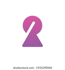 Number Two Key Hole Logo Design Stock Vector (Royalty Free) 1935290960 ...