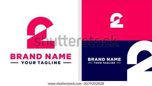 Number Two Logo Geometric Unique Unusual Stock Vector (Royalty Free ...