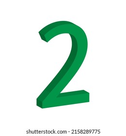 Number Two Vector Simple Clip Art Stock Vector (Royalty Free ...