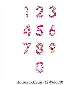 Number Vector 1234567890 Stock Vector (Royalty Free) 1270663330 ...