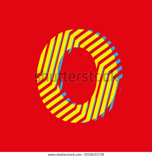 Number Zero 0 Fraction Yellow Texture Stock Vector (Royalty Free ...