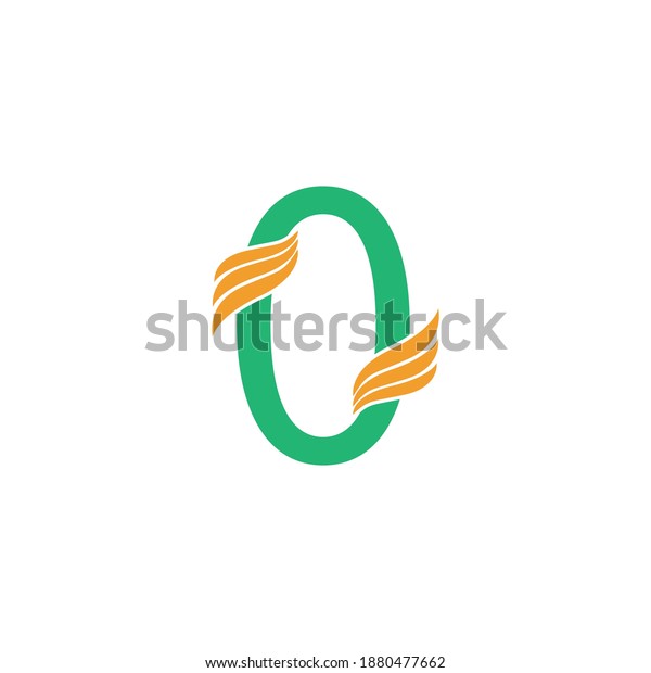 Number Zero Logo Wing Icon Design: เวกเตอร์สต็อก (ปลอดค่าลิขสิทธิ์ ...